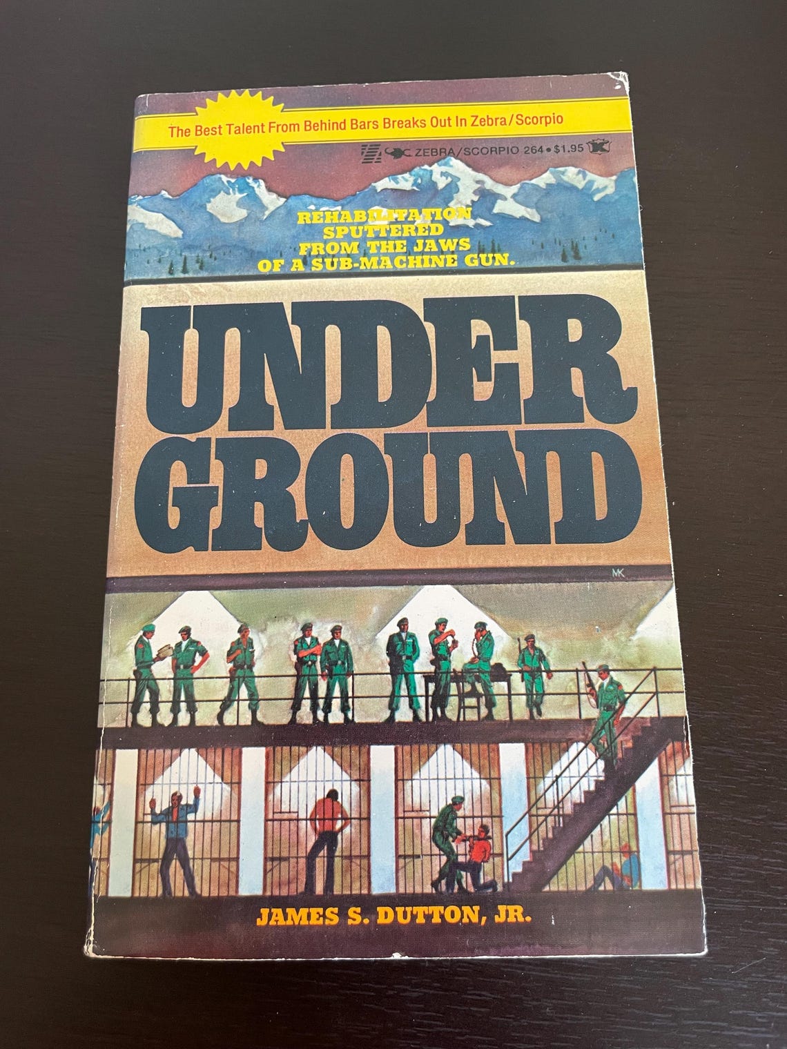 Underground Under Ground by James S. Dutton Zebra Scorpio 1977 VERY ...
