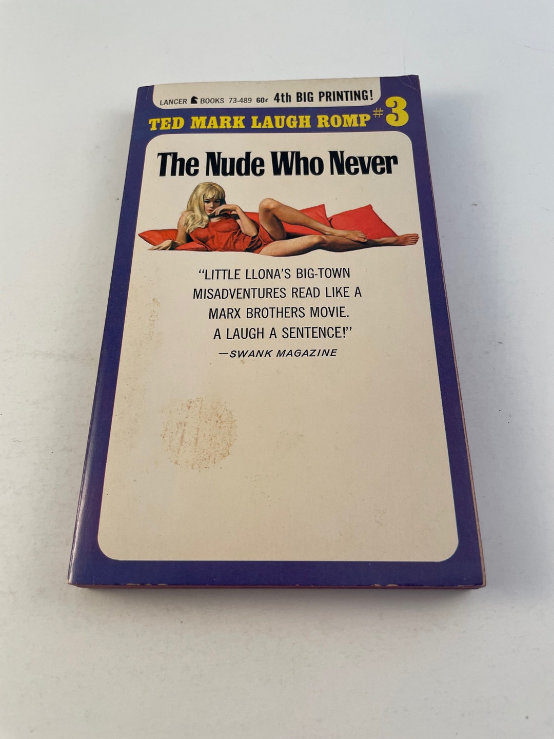 The Nude Who Never by Ted Mark Vintage 1966 Lancer Laugh Romp 3 ...