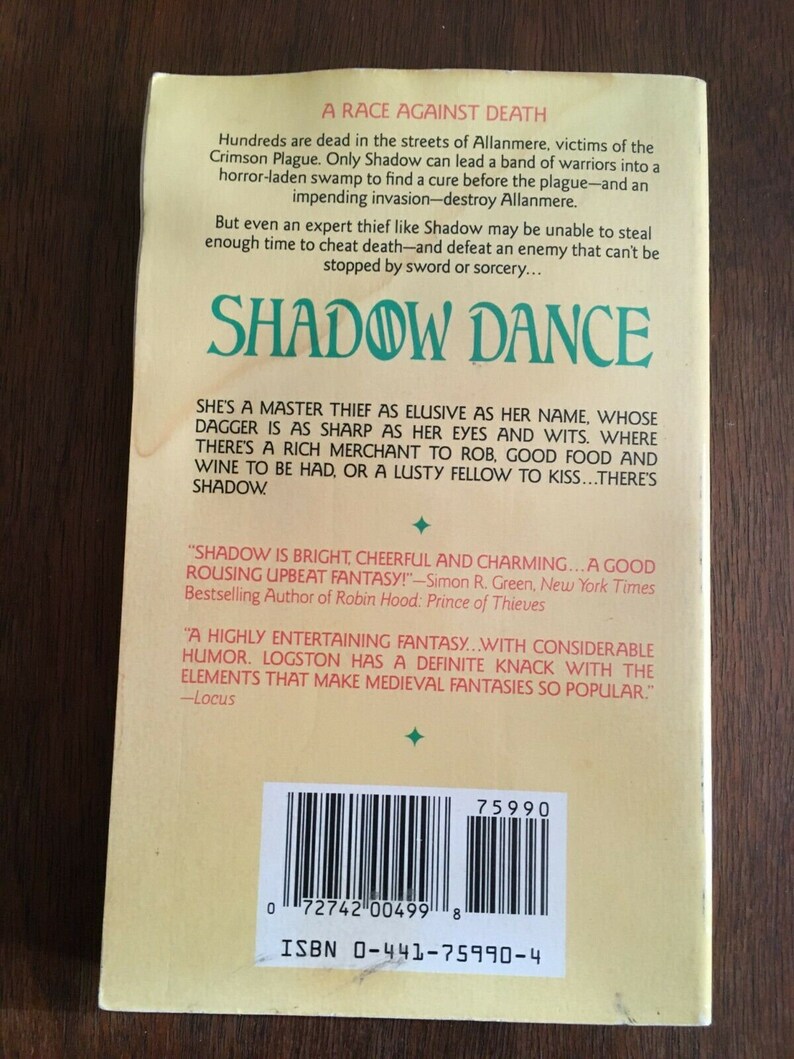 Shadow Dance de Anne Logston Vintage PB Paperback Fantasy 1992 Ace ...