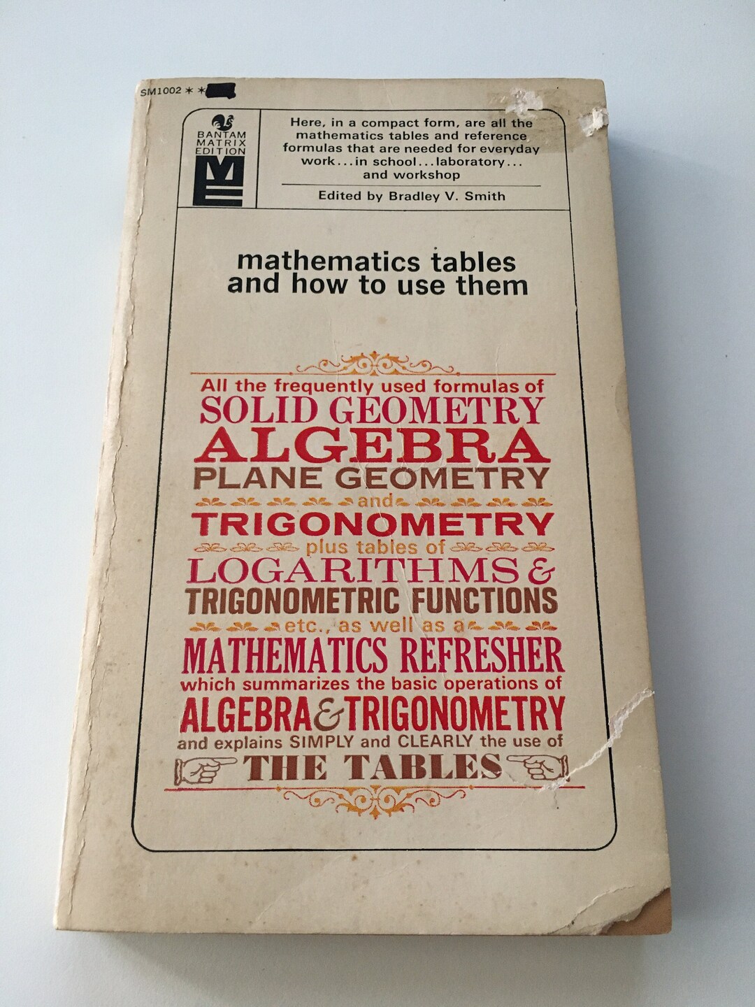 Mathematics Tables and How to Use Them Ed by Bradley Smith PB Paperback ...