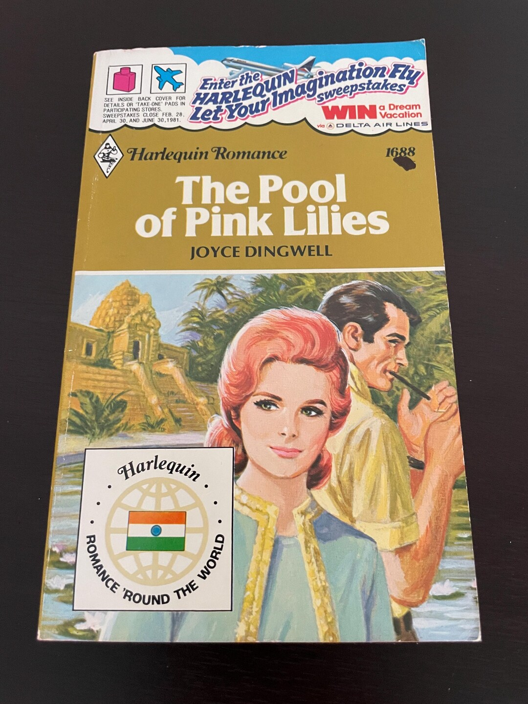 The Pool of Pink Lilies 1688 Harlequin Romance by Joyce Dingwell 1980 ...