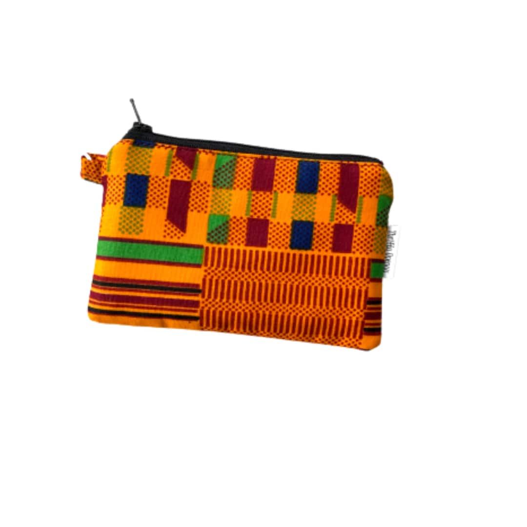 Kente Coin Purse, African Fabric Small Coin Purse, Coin Purse for Men ...