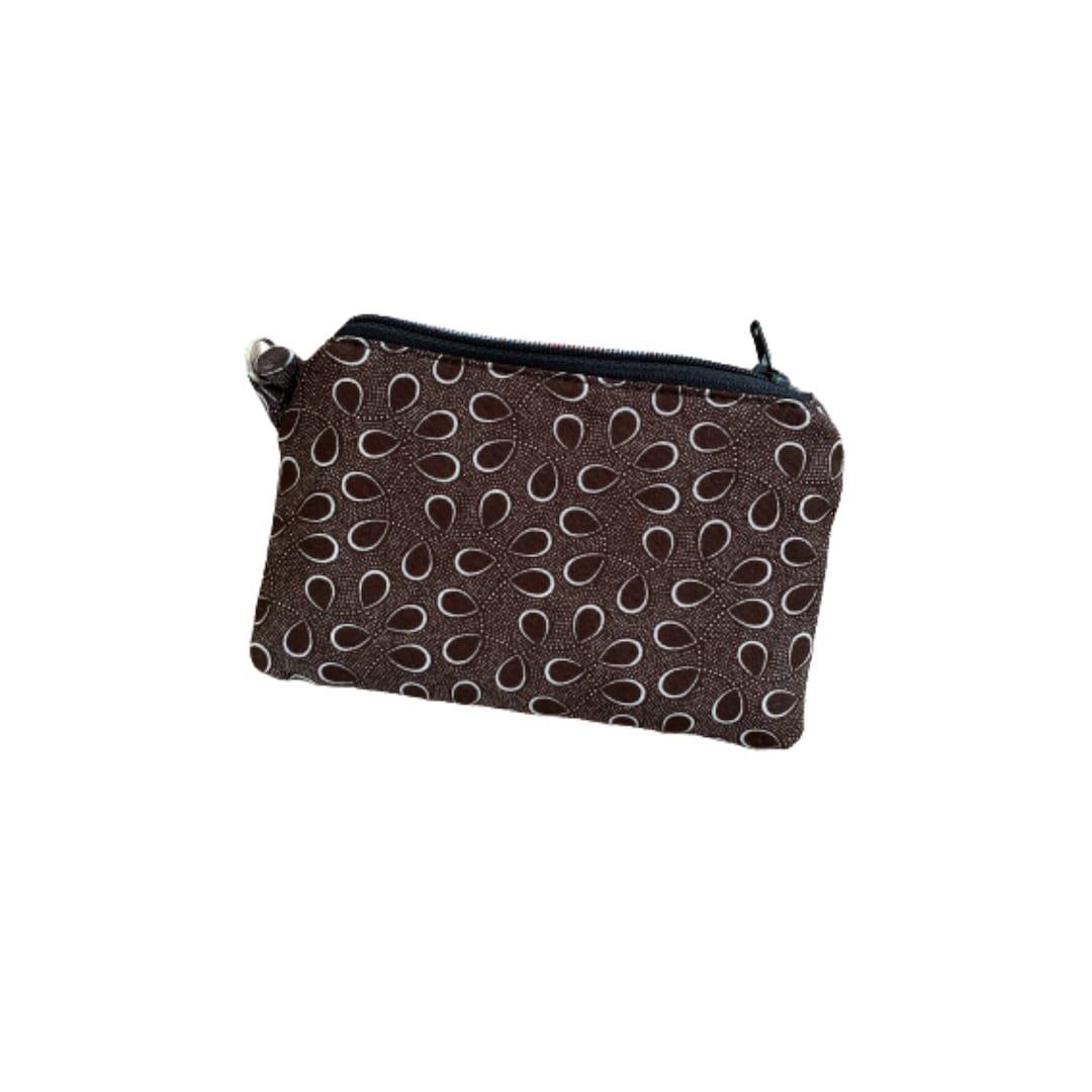 Brown Coin Purse, Shweshwe Small Coin Purse, Coin Purse for Men, Coin ...