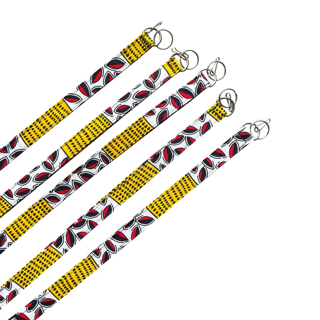 African Fabric Teacher Lanyard, Lanyard Teacher, Lanyard With ID Holder ...