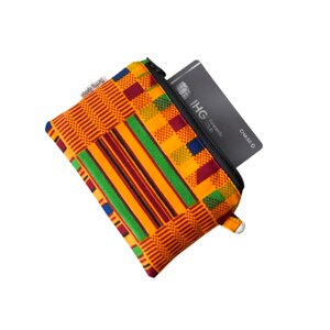 Kente Coin Purse, African Fabric Small Coin Purse, Coin Purse for Men ...