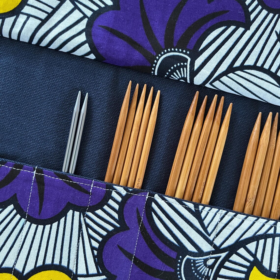 DPN Needle Case, DPN Needle Holder, Knitting Needle Case, Double ...