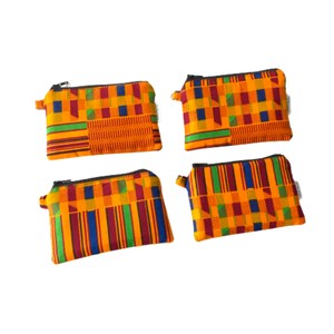 Kente Coin Purse, African Fabric Small Coin Purse, Coin Purse for Men ...
