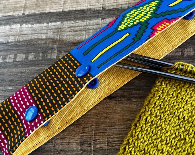 Kente DPN Holder, DPN Cozy, Double Pointed Needle Holder, Gifts for ...