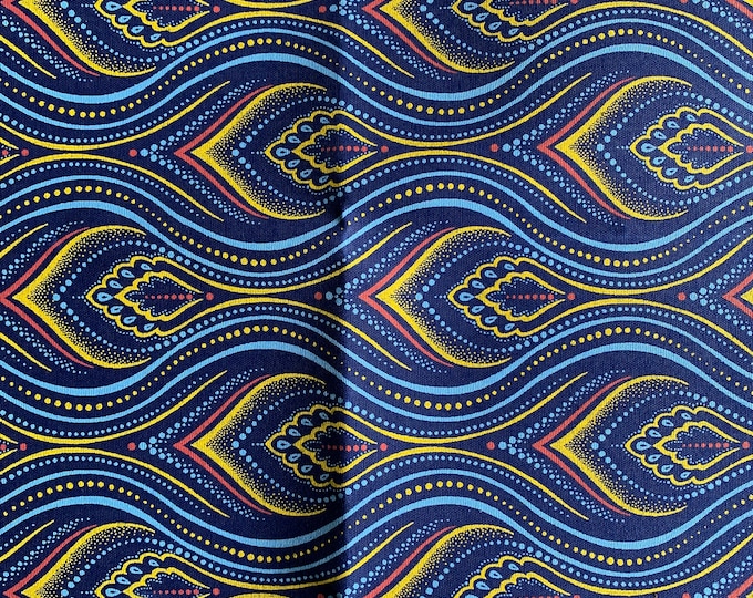 Blue Shweshwe Fabric, South African Shweshwe per Yard, African Quilting ...