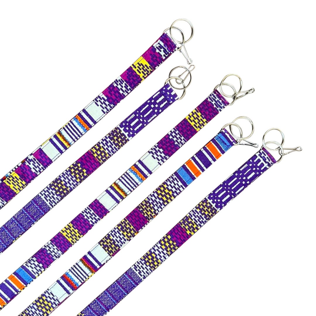 African Print Teacher Lanyard, Lanyard Teacher, Lanyard With ID Holder ...