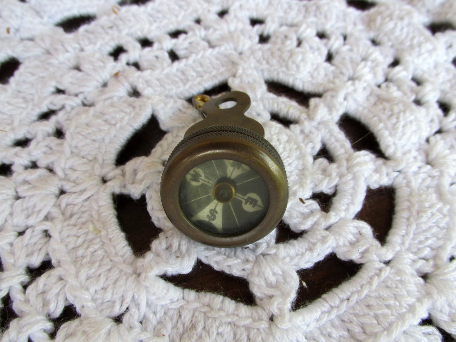 Marbles Gladstone Pin on Brass Compass Made In Michigan USA | Etsy