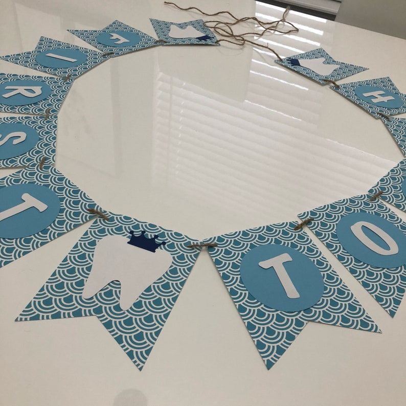 First tooth banner Teething party banner teething banner | Etsy