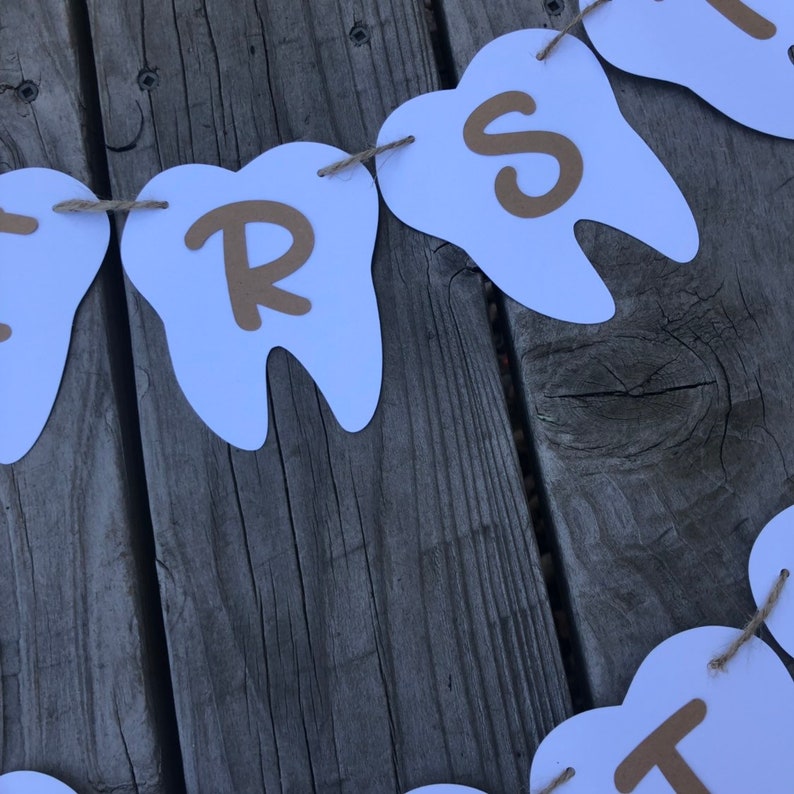 First Tooth Banner, Teething Party Banner, Teething Banner, Teething ...