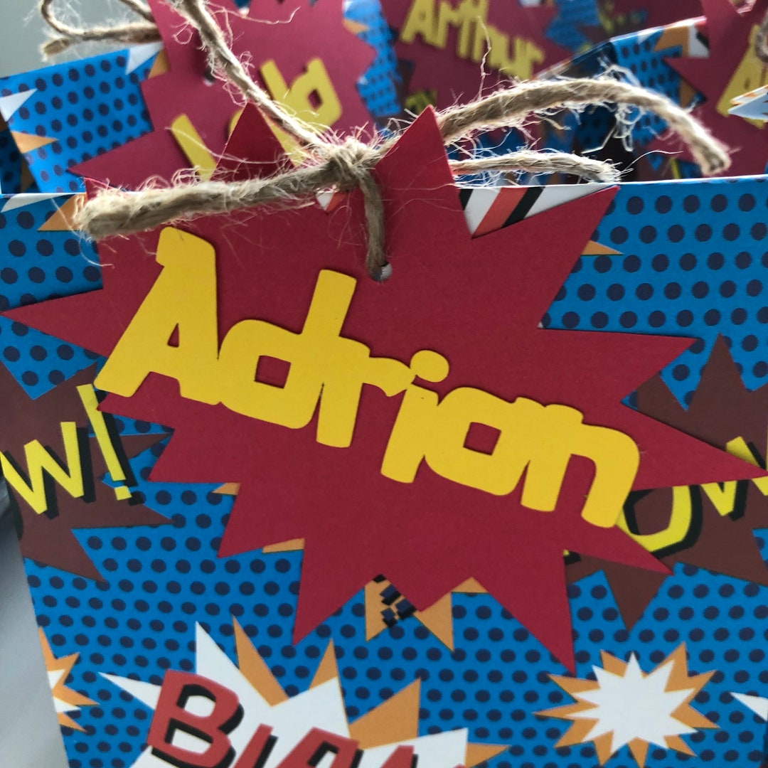 Comic Gift Tags, Personalized Gift Tags, Comic Birthday Gift Tags ...