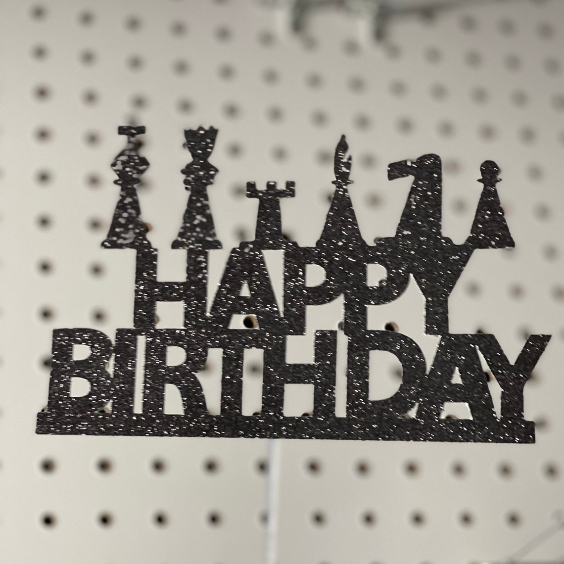 Chess cake topper chess birthday cake topper chess theme | Etsy