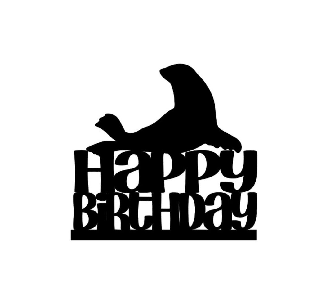 Seal Cake Topper, Seal Birthday Cake Topper, Seal Decorations, Seal ...