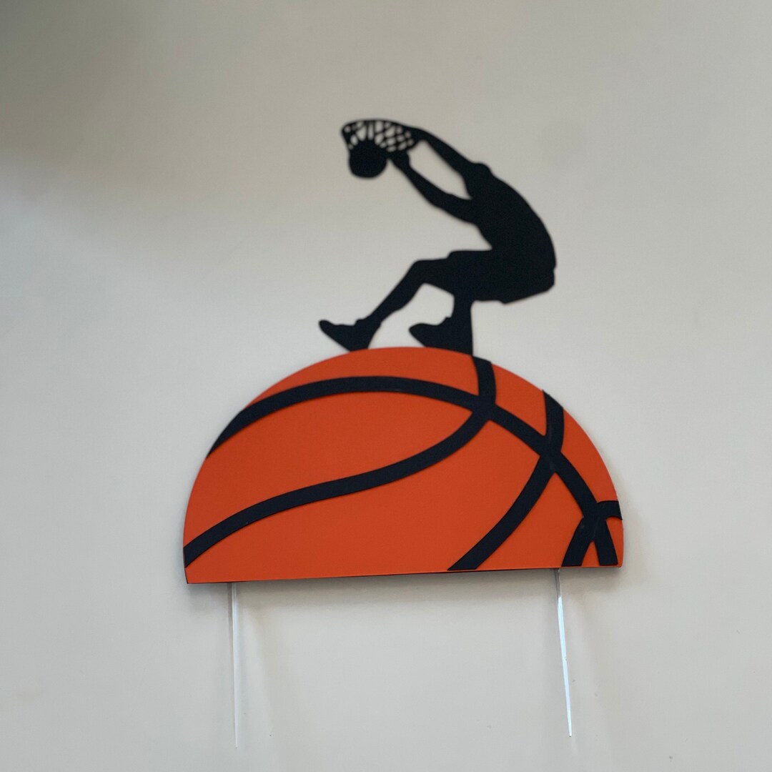 Basketball Cake Topper, Basketball Topper, Basketball Player Cake ...