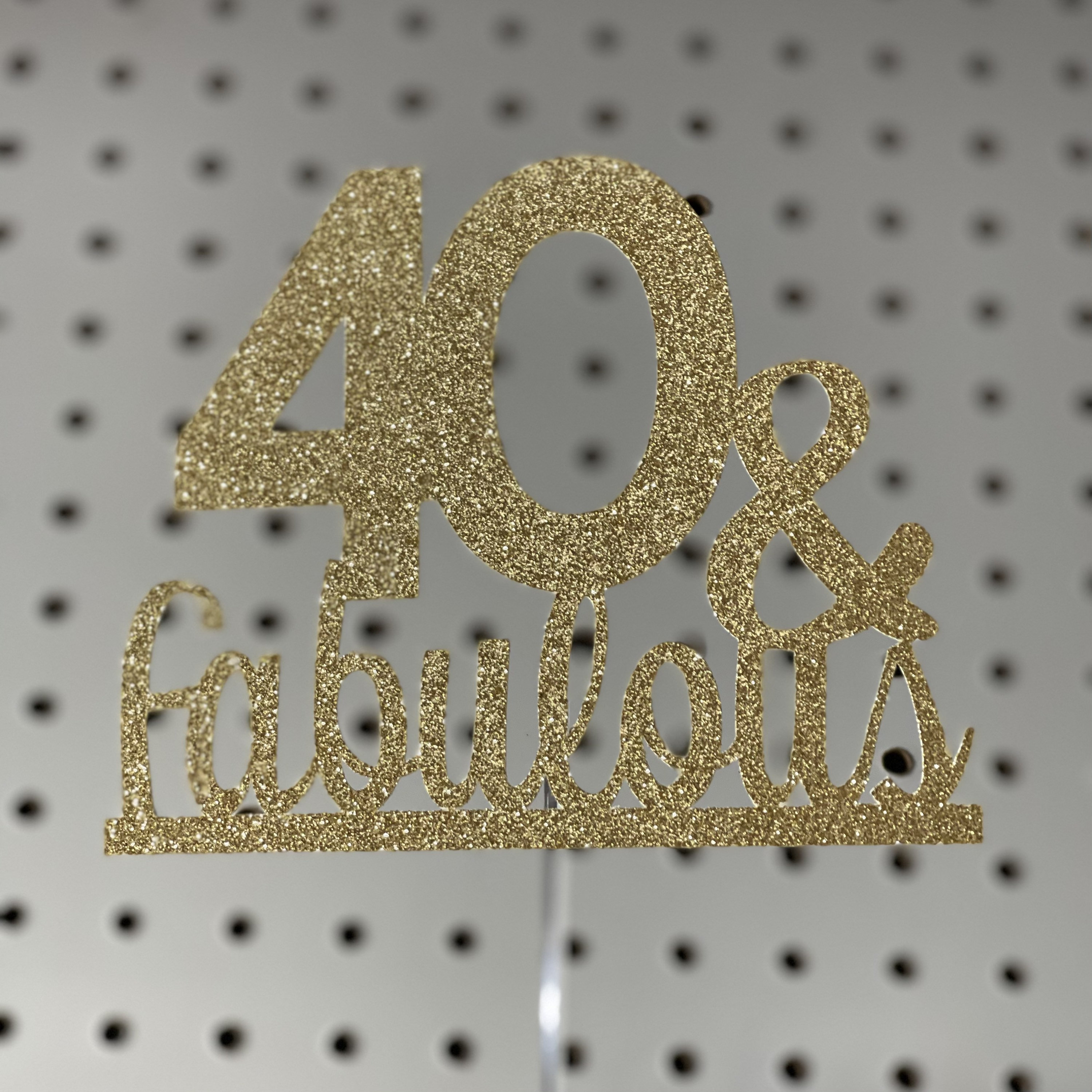 Forty cake topper im forty cake topper forty and fabulous | Etsy