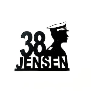 Captain Cake Topper, Ship Captain Cake Topper, Captain Birthday Cake ...