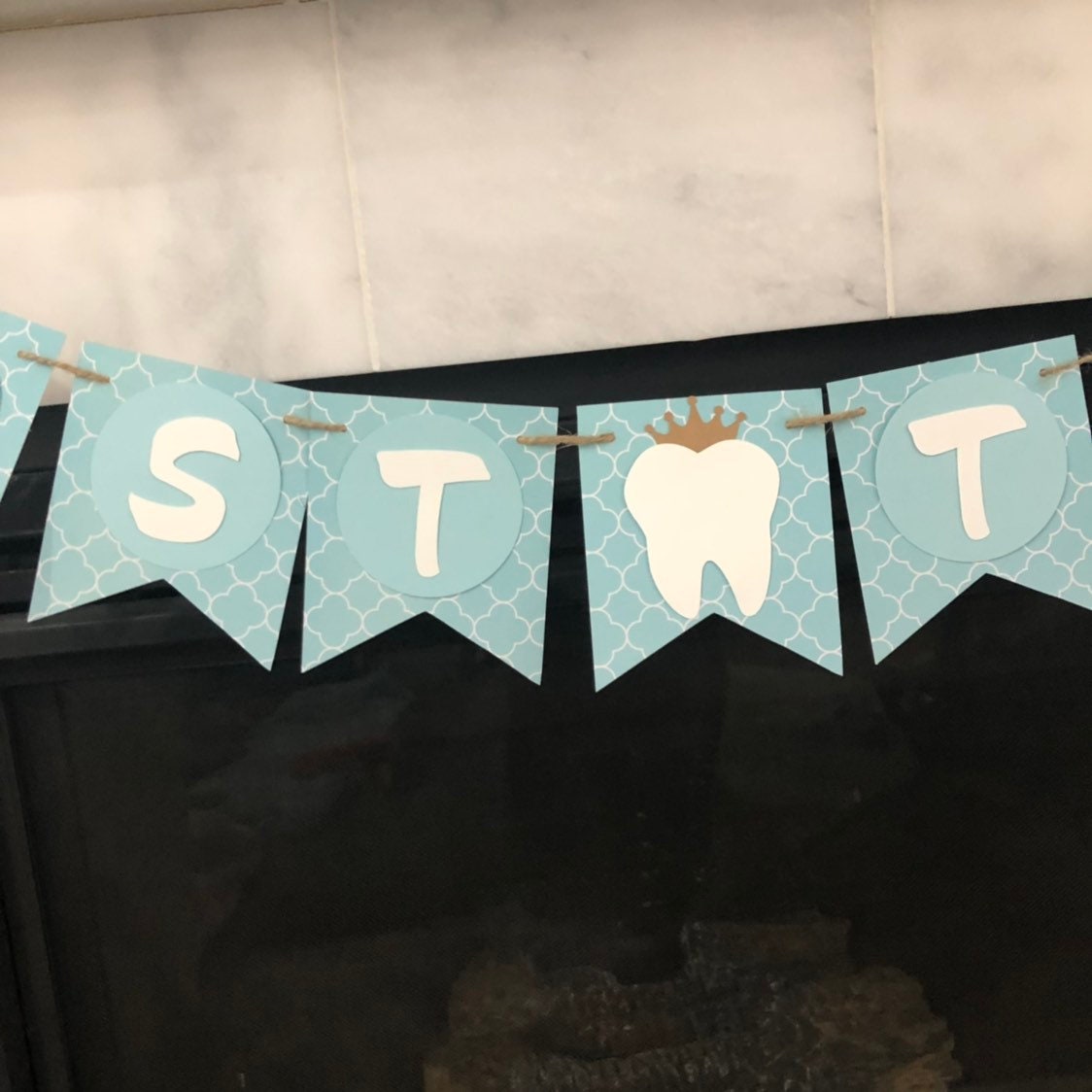 First tooth banner Teething party banner teething banner | Etsy