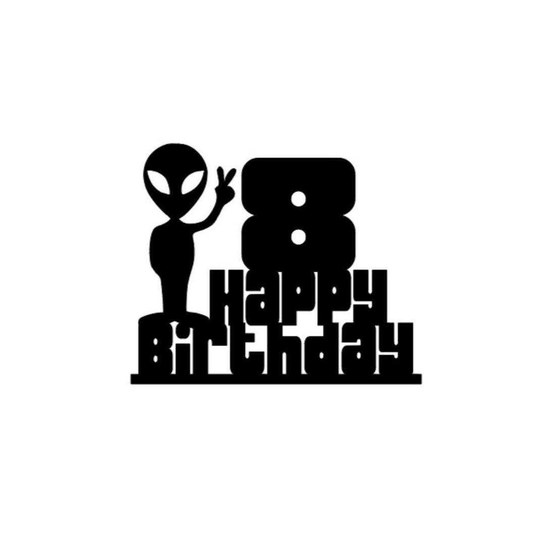 Alien Cake Topper, Alien Topper, Birthday Cake Topper, Alien Birthday ...