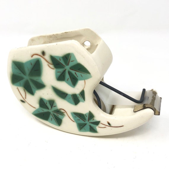 Vintage Ceramic Tape Dispenser Wall Mounted Office Gift - Etsy