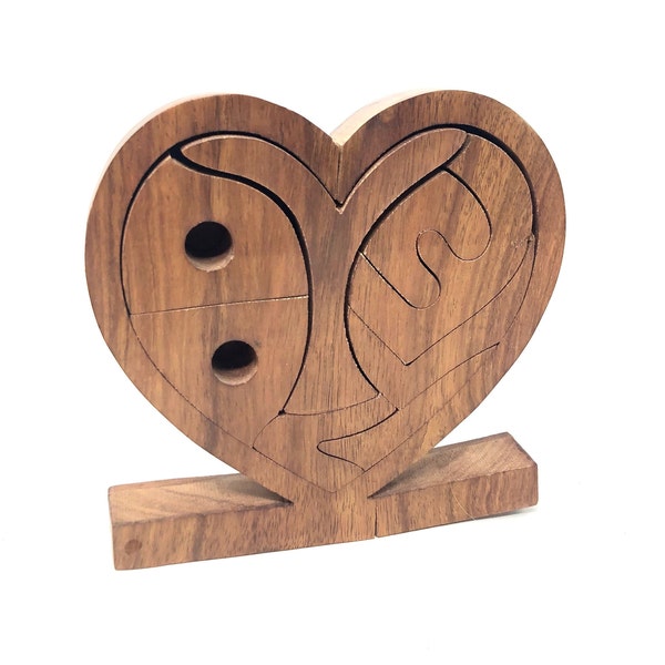 Heart Shaped Puzzle - Etsy