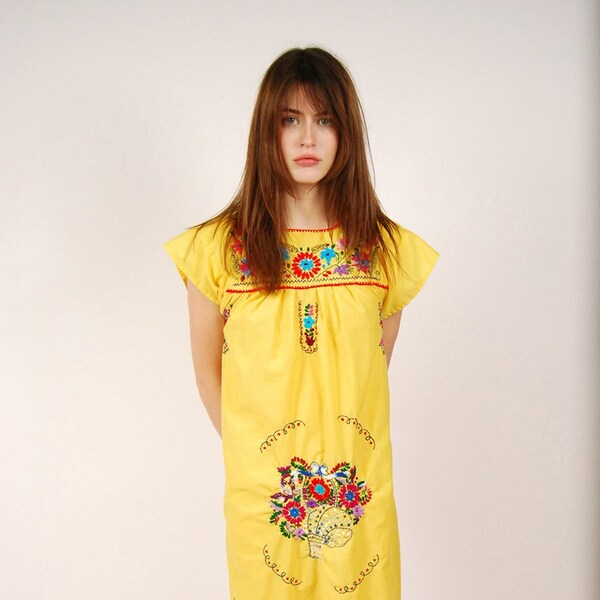 70s Mexican Dress - Etsy