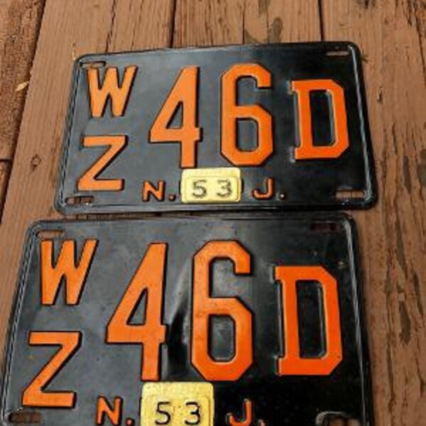 1952 License Plates - Etsy