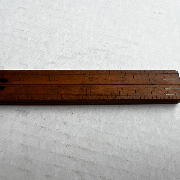 Folding Wood Ruler - Etsy