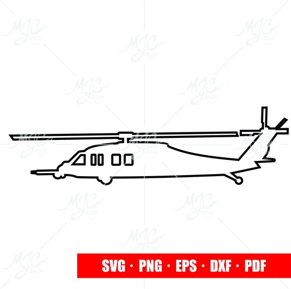 Pavehawk Svg Hh-60 Svg Helicopter Outline Rescue - Etsy Ireland