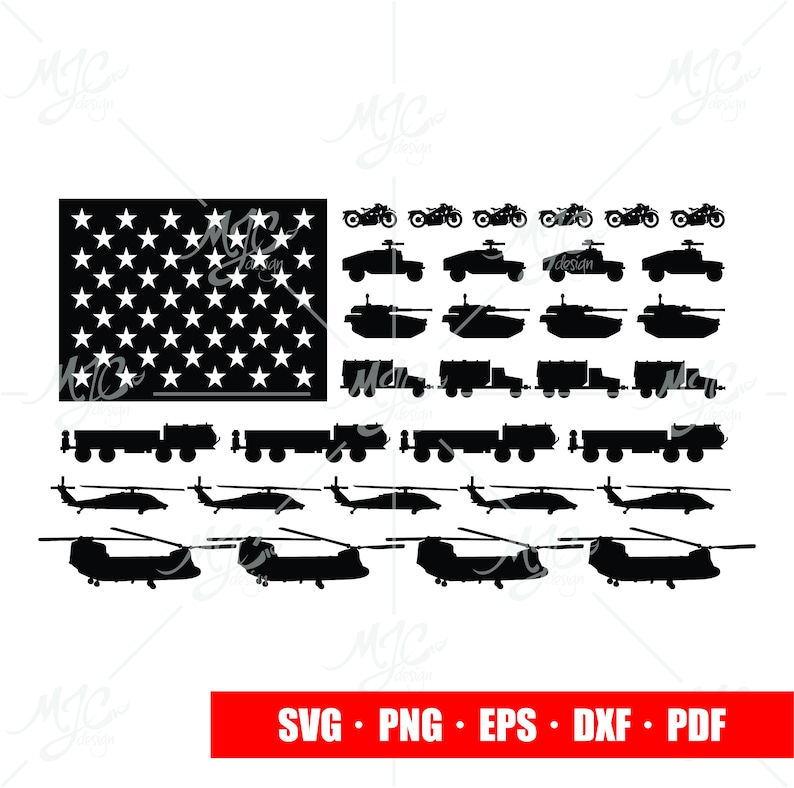 Army Vehicle Flag Svg American Flag Svg Army Vehicle Svg - Etsy