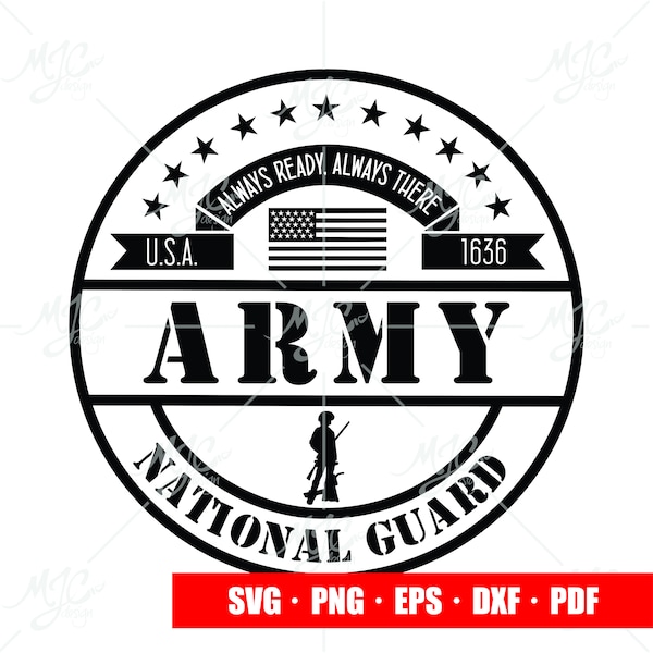 National Guard Svg - Etsy