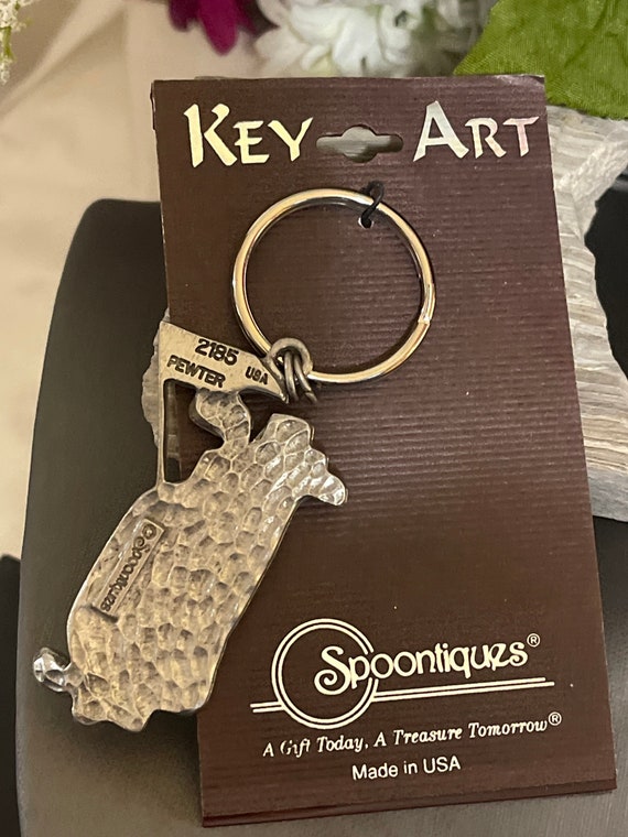Key Art Spoontiques Pewter Golf Bag Key Chain Made in… - Gem