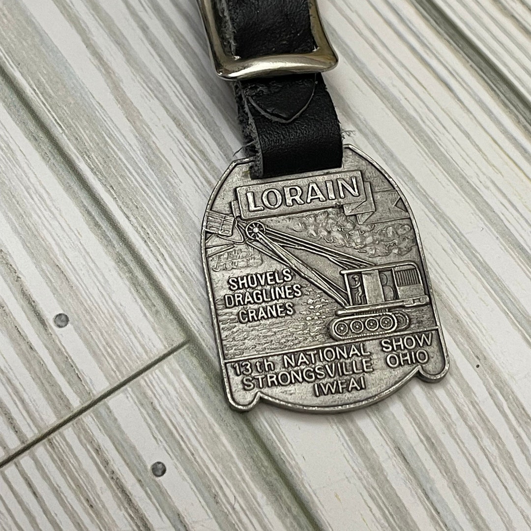 Lorain IWFAI Watch Fob With Strap 1977 Shovels Cranes Equipment - Etsy