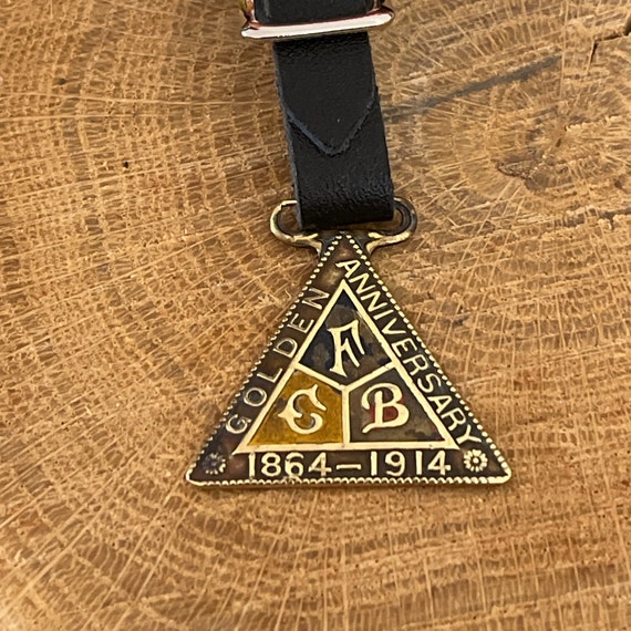 1914 Knights of Pythias Golden Anniversary Enameled W… - Gem