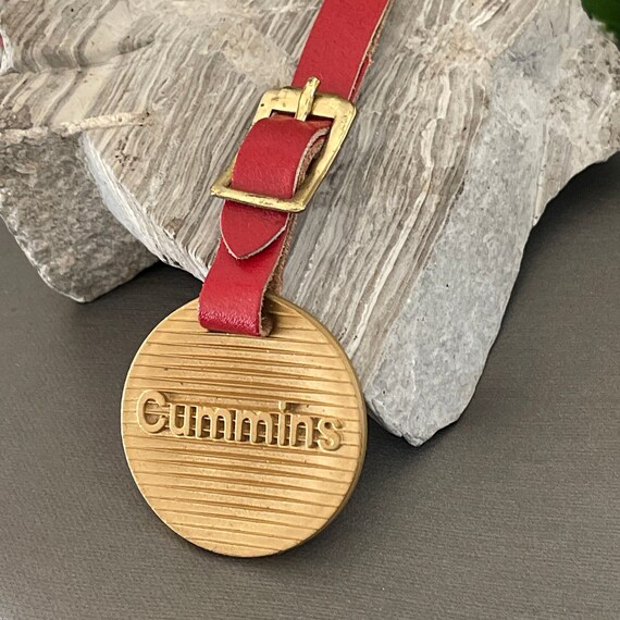 Cummins Diesel Engines Brass Color Pocket Watch Fob w… - Gem