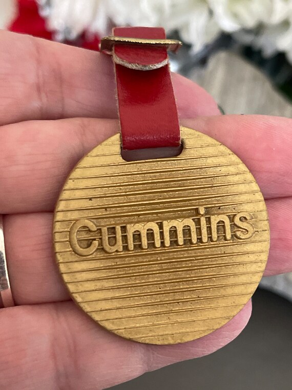 Cummins Diesel Engines Brass Color Pocket Watch Fob w… - Gem