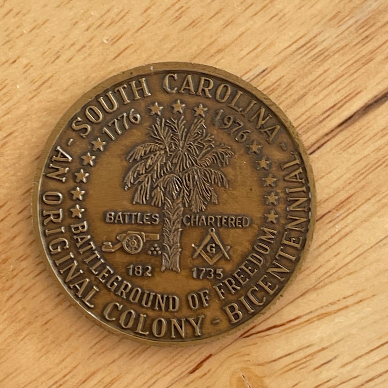 The Grand Lodge of the Ancient Free Masons of SO.CA. Brass Token 1976 ...