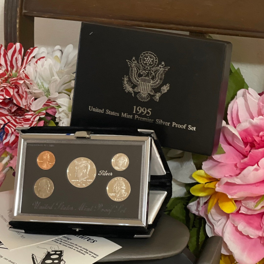 1995 Premier Silver US Proof Coin Set With Box - Etsy
