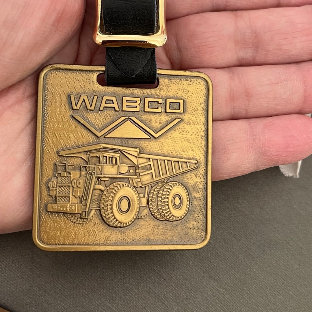Vintage Large Heavy Wabco Watch Fob With Strap Rocky Mount Machinery - Etsy