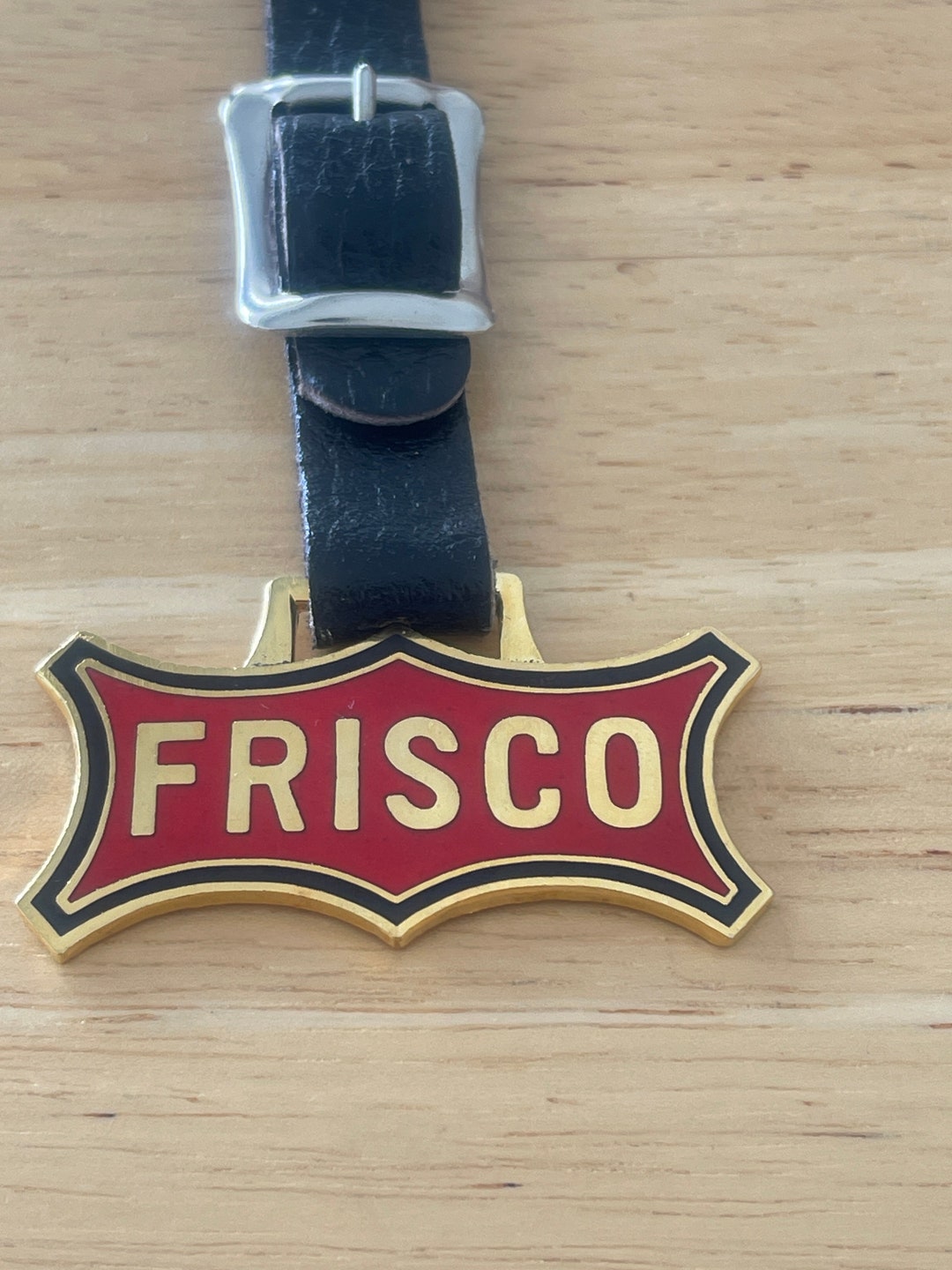 Gold Tone & Enamel Frisco Train Railroad Watch Fob With Strap - Etsy