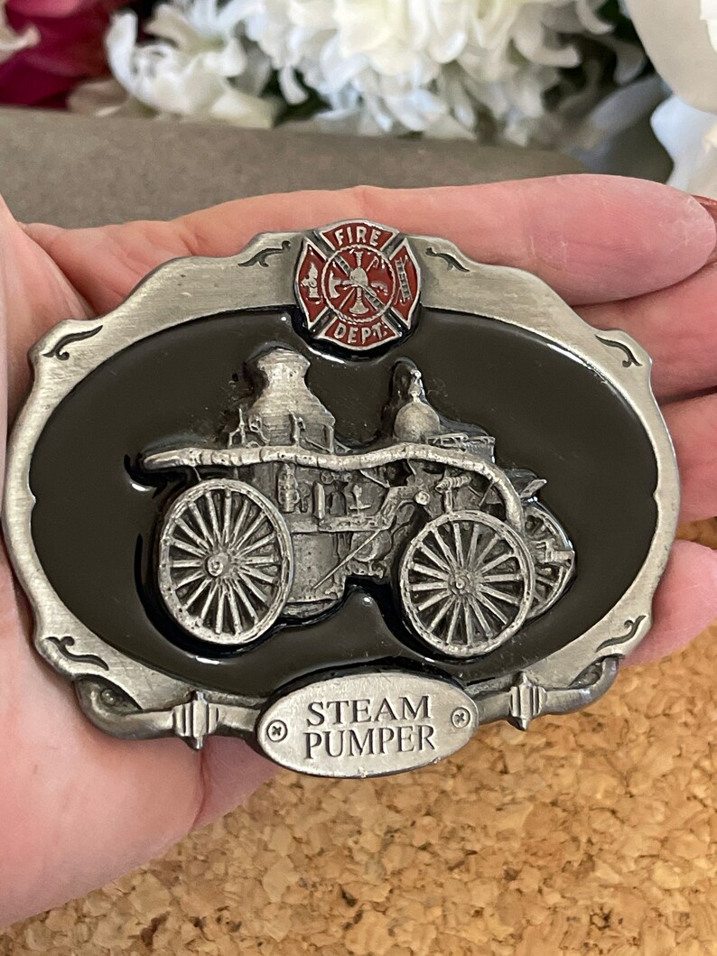 Vintage Steam Pumper Fire Truck Engine Precision Incentives Enamel ...