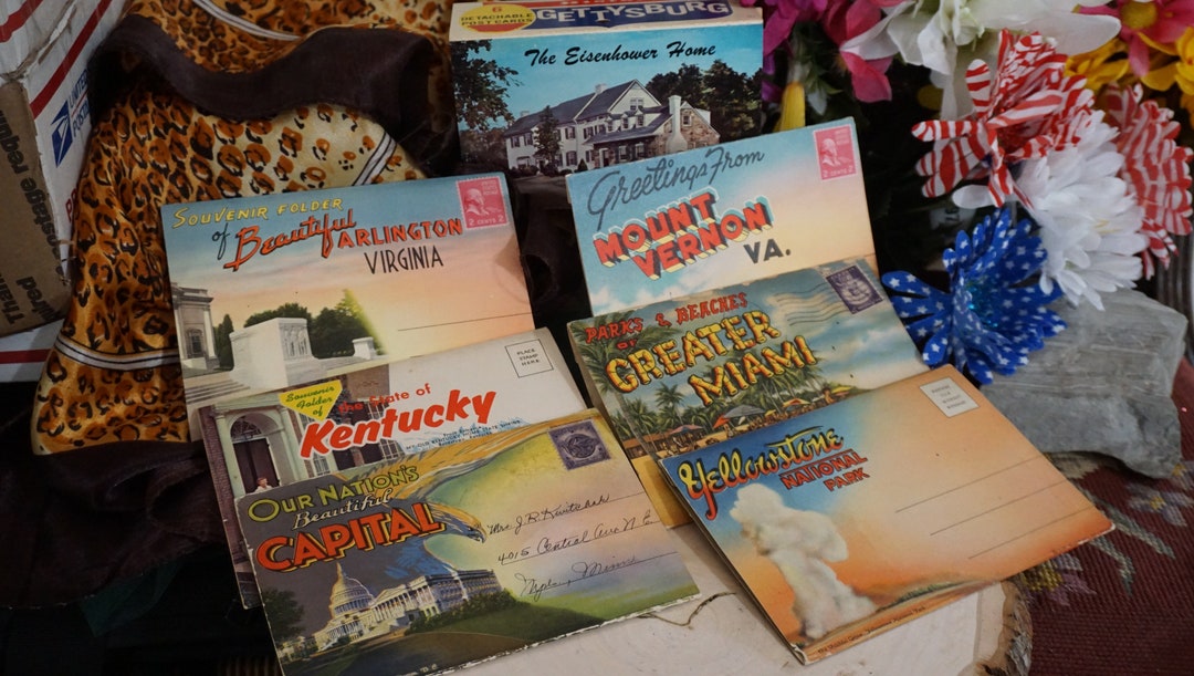 Vintage 6 Souvenir Folders of Places All Over the United States & 1 ...