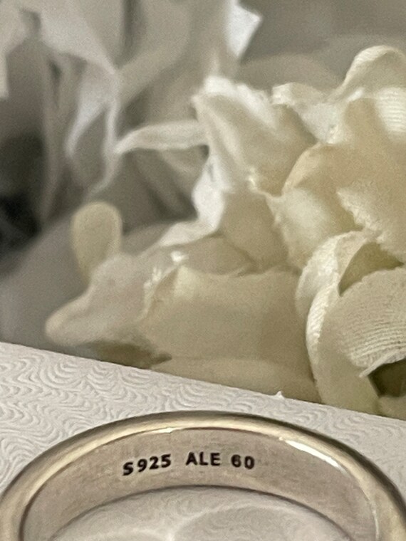 PANDORA Sterling Silver Purple Enamel Flower Band Rin… - Gem