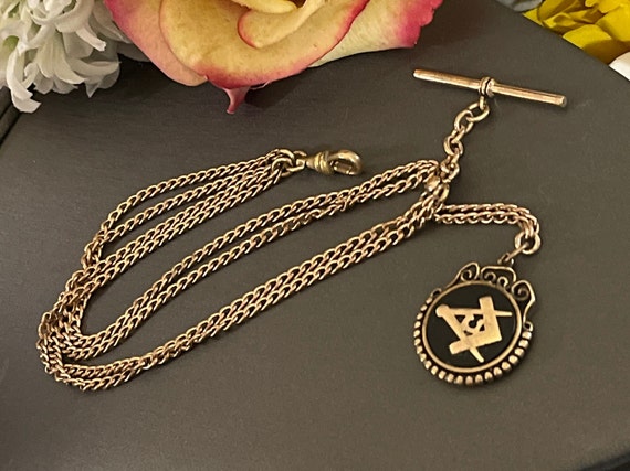Victorian Antique Gold Color T-bar Pocket Watch 4 Chain & - Etsy