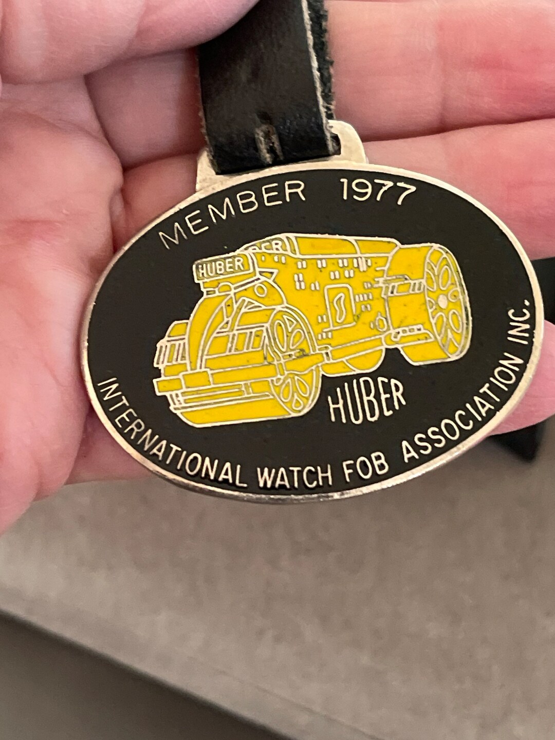 Vintage Huber Pocket Watch Fob With Strap - Etsy