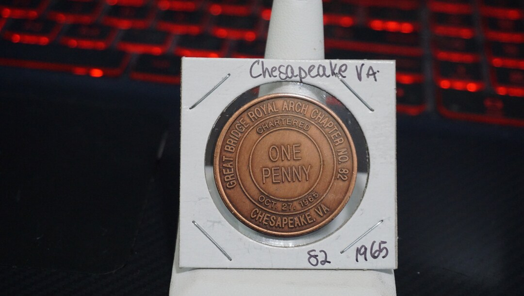Vintage Masonic Token, Bridge Royal Arch Chapter 1965 - Etsy
