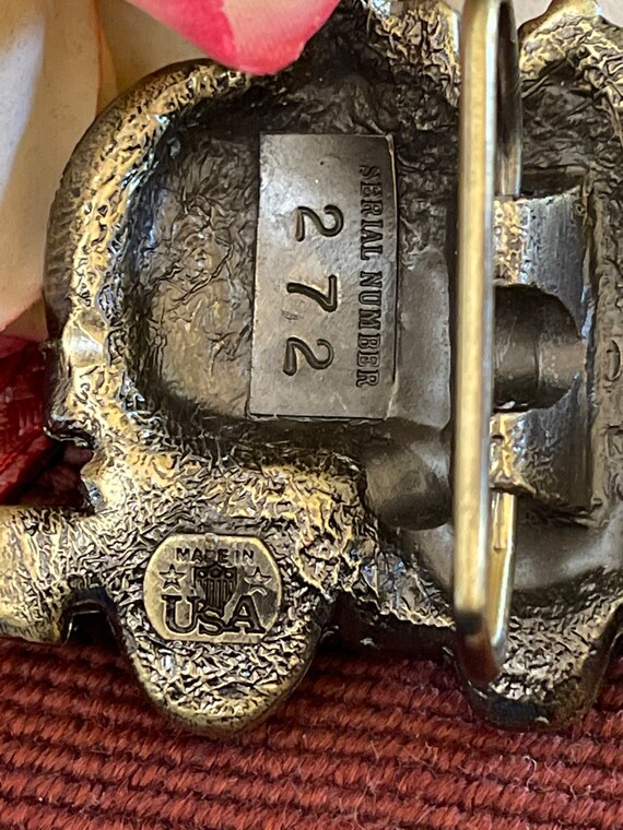 Vintage Brass Color Locomotive Train Belt Buckle Grea… - Gem