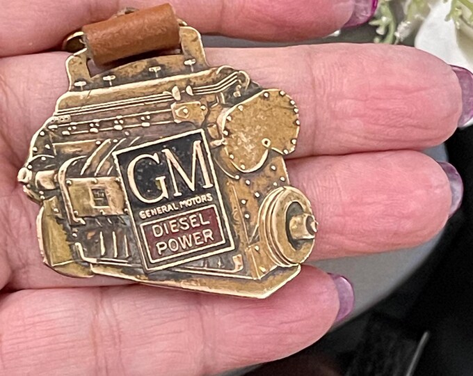 Vintage Watch Fob GM General Motors Diesel Power Engine Advertising ...
